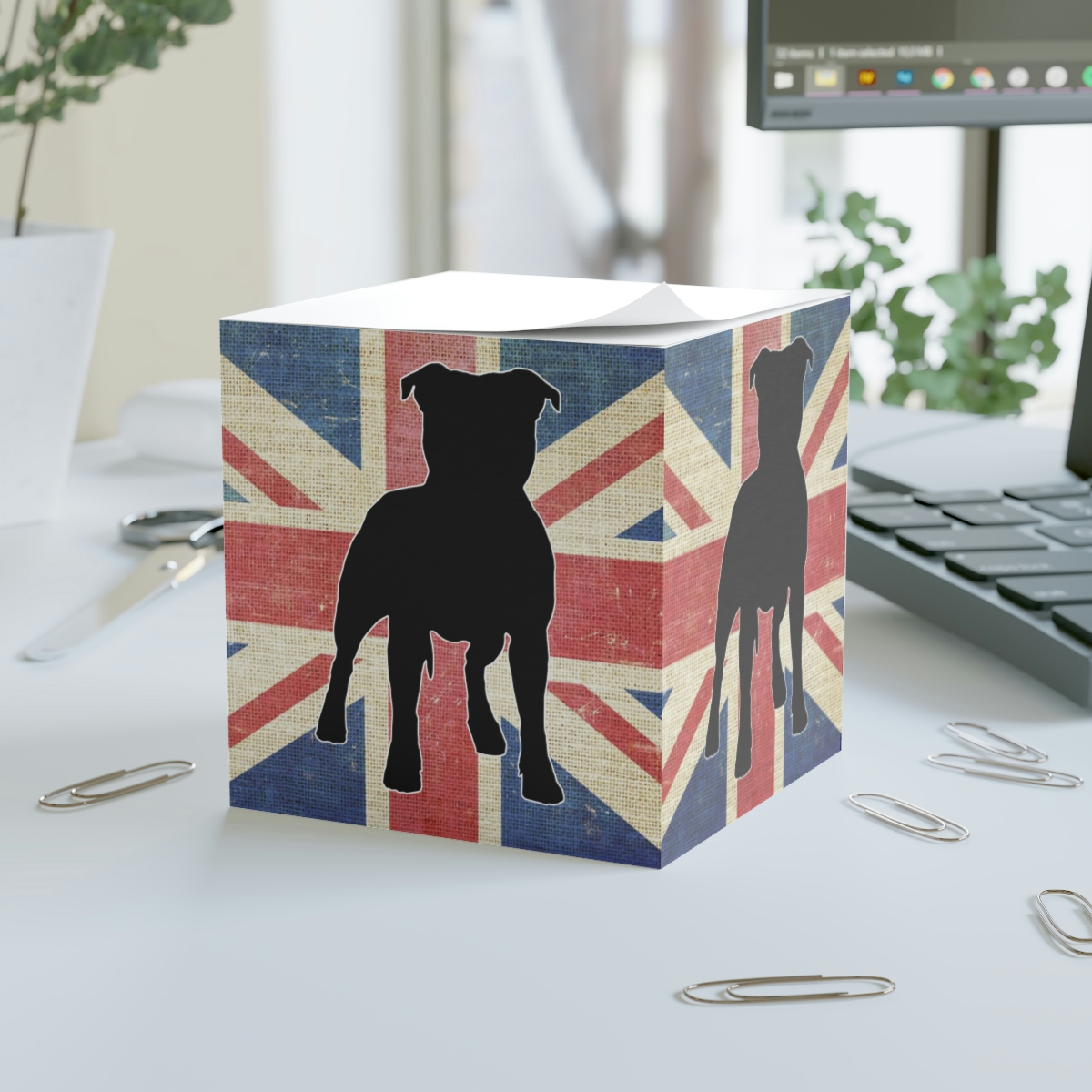 Union Jack Stafford Sticky Note Cube - The Stafford Knot